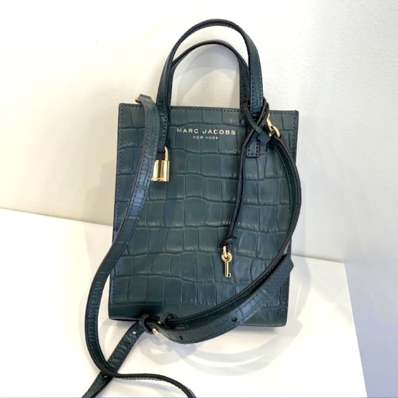 Marc Jacobs | Bags | Nwt Marc Jacobs Micro Grind Croco Embosses Leather ...